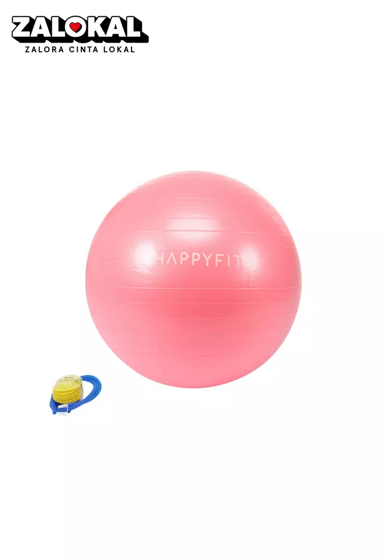 Jual Happyfit Happyfit Anti Burst Gym Ball 55 Cm Free Pump Peach