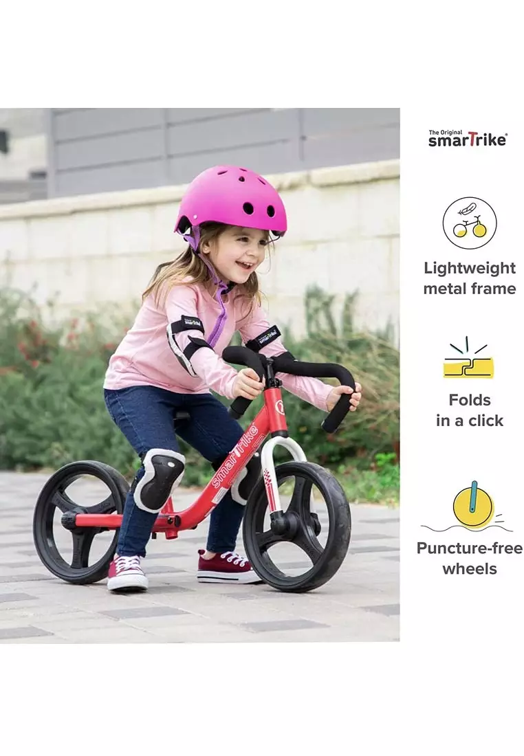 SmarTrike smarTrike Folding Bike w/ safety gear Red 2025 | Buy ...
