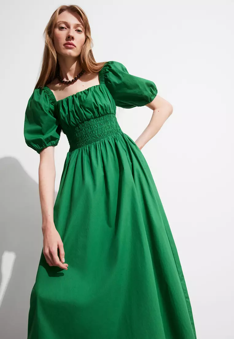 Buy & Other Stories Puff-Sleeve Midi Dress 2025 Online | ZALORA Philippines