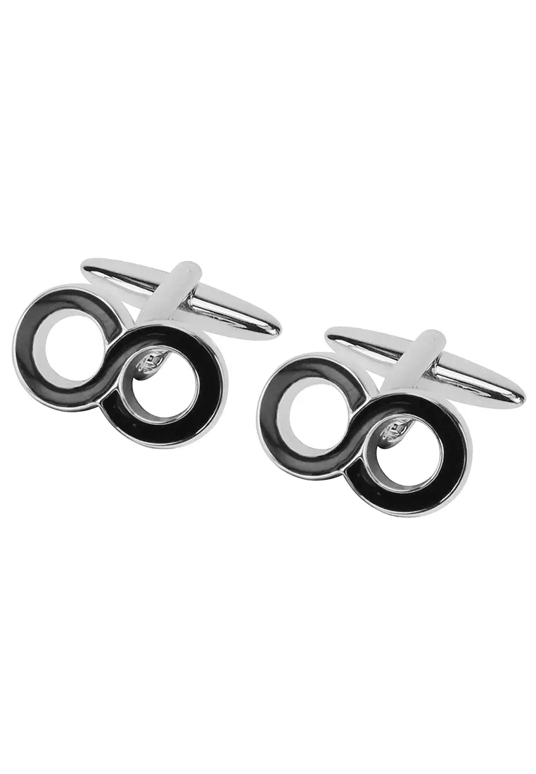Buy CUFF IT Black Infinity Symbol Cufflinks Online | ZALORA Malaysia