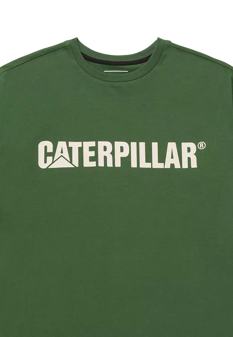 Buy Caterpillar Men's Original Fit Logo Tee - Juniper Sandshell ...