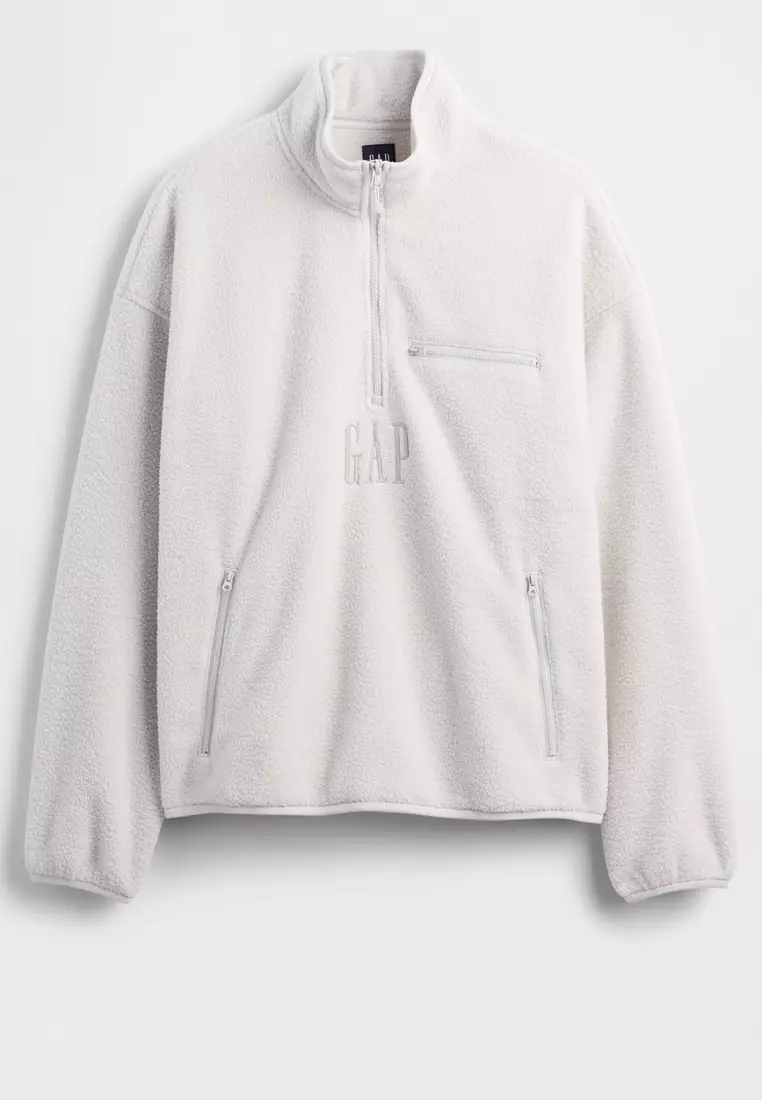 Buy GAP Oversized Half-Zip Logo Pullover 2026 Online | ZALORA