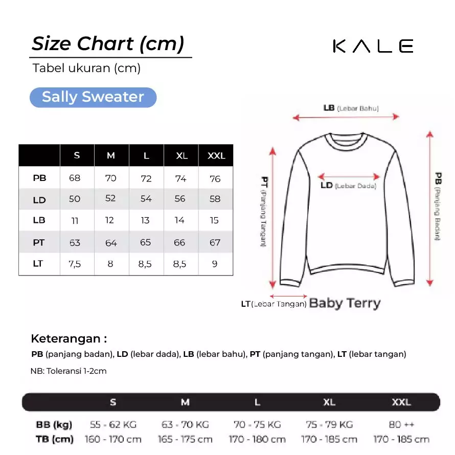 Jual Kale Clothing Kale Sweater Sally Army/ Sweater Pria Casual ...