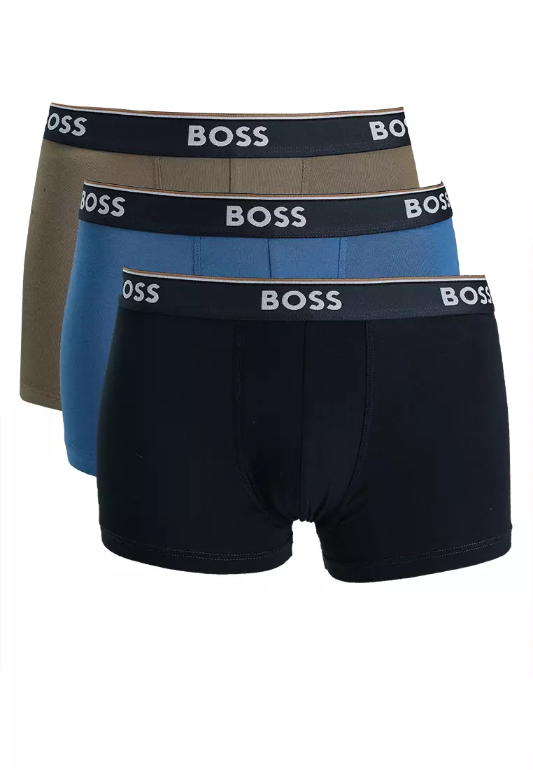Buy BOSS Logo Waistband Trunks 3 Pack - BOSS Bodywear Online | ZALORA ...