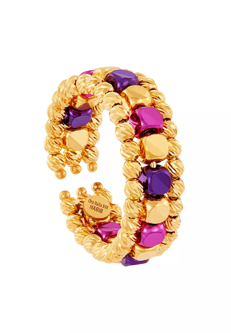 Buy HABIB HABIB CLARA | Oro Italia 916 Yellow Gold Ring GR58520425(FP ...