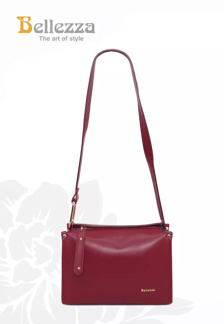 Jual Bellezza Bellezza Sling Bag 24085-38 Red Wine Original 2026 ...