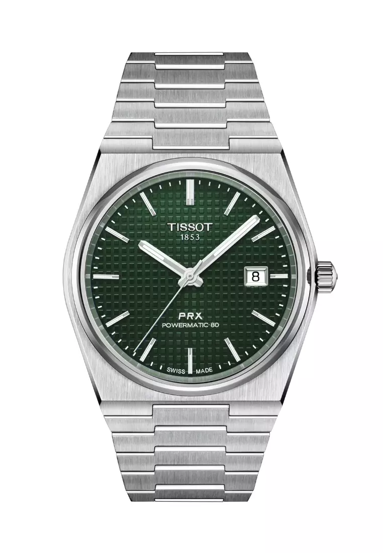 Buy Tissot Tissot PRX Powermatic 80 40mm Green Dial Stainless Steel ...