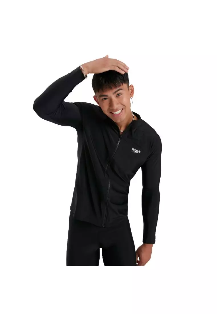 網上選購 Speedo ECO ENDURABRITE 男士 ESSENTIAL ZIP FRONT LONG SLEEVE RASH TOP ...