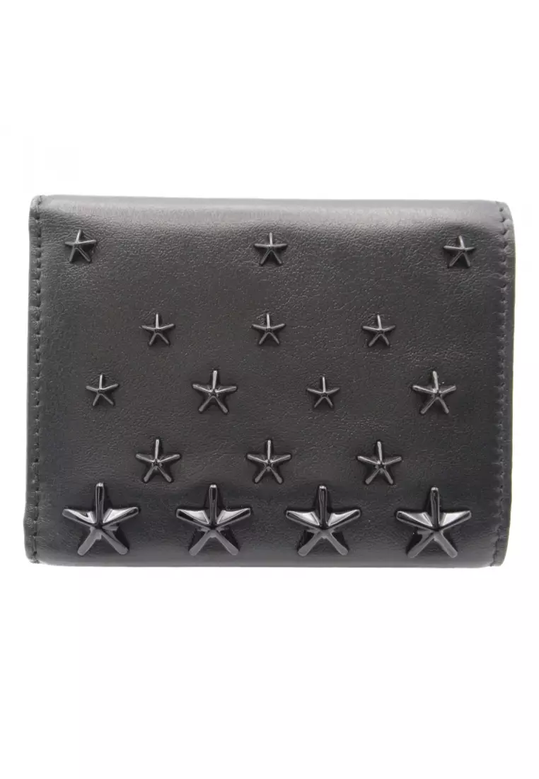 Buy Jimmy Choo Pre-Loved Jimmy Choo star studs trifold wallet trifold ...