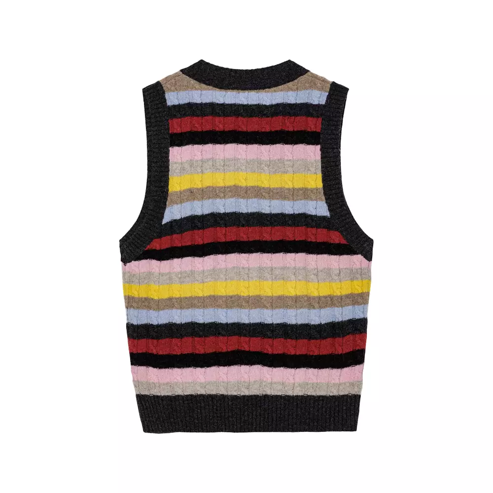 Jual Ganni Ganni Embroidered Logo Stripe Vest Multicolour Original 2025 ...