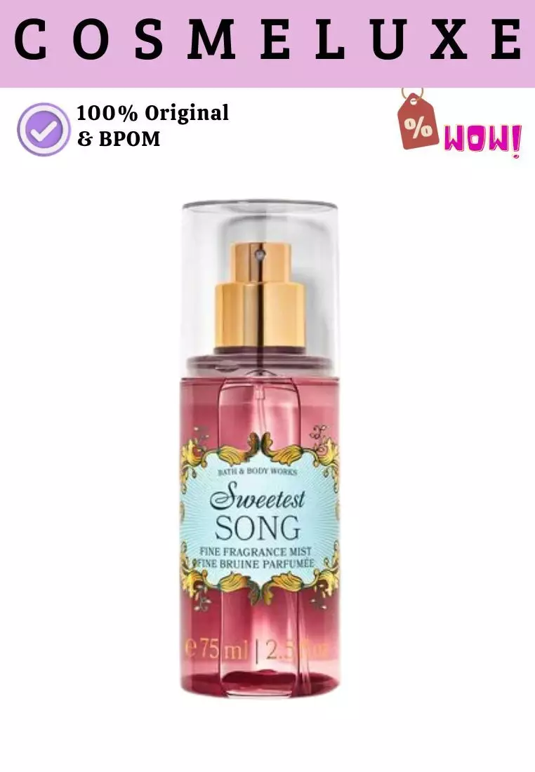 Jual Bath and Body Works BBW Sweetest Song Travel Size Fine Fragrance ...