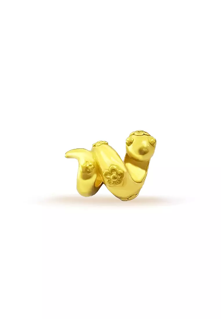 Buy MJ Jewellery 999.9/24K Pure Gold 3D Snake Charm B651 2025 Online | ZALORA Philippines