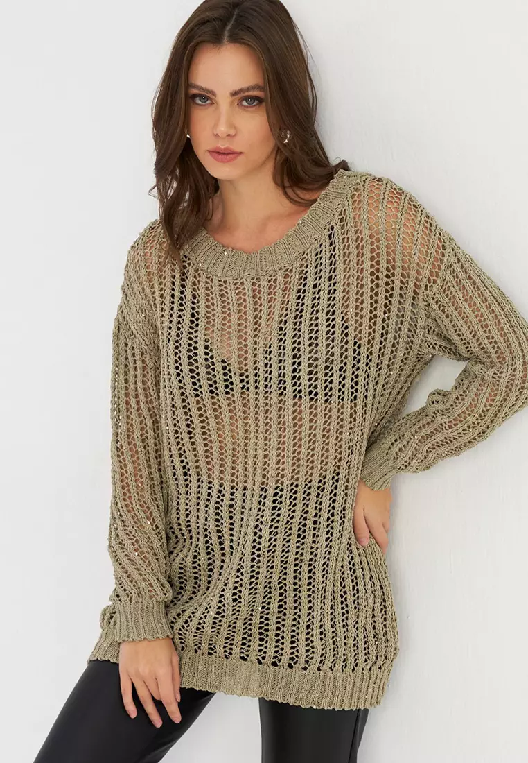 Buy Cool & Sexy Net Knit Blouse 2026 Online | ZALORA