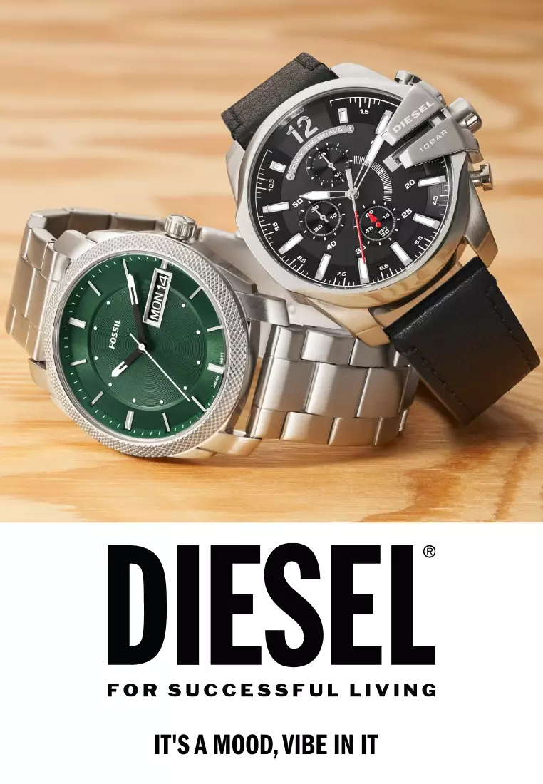 Buy Diesel Spiked Watch DZ4629 Online | ZALORA Malaysia