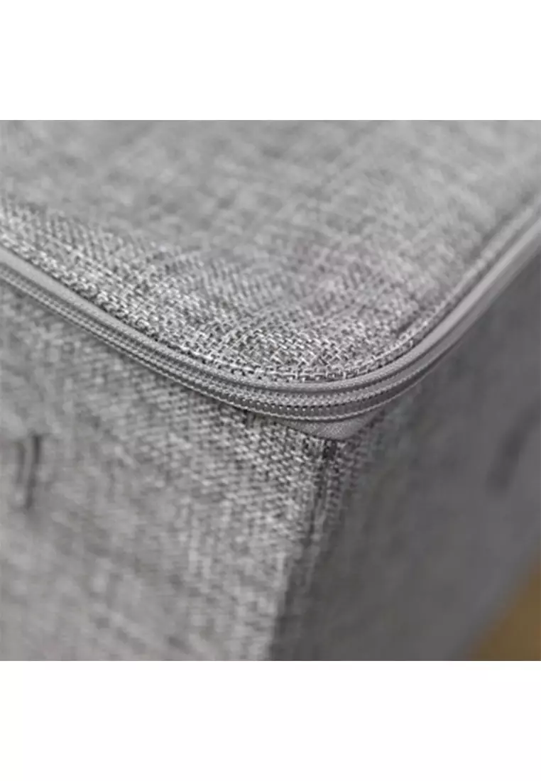 Buy HOUZE HOUZE - Lava - Storage Box with Zipper Lid (M) - Grey Online ...