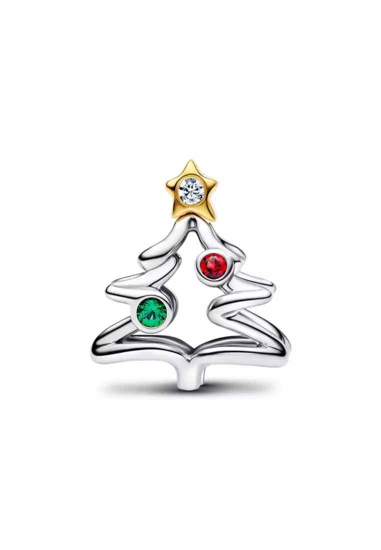 Buy PANDORA Pandora 14K Gold Plated Christmas Tree Charm Online ...