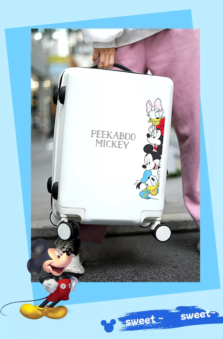 Jual Okiedog Mesuca Disney Mickey Family Suitcase 24 Koper - White ...