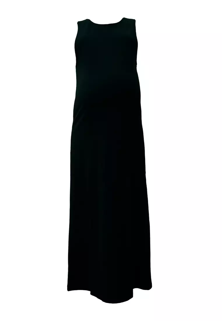 Buy 9months Maternity Neutral Maternity Overlay Nursing Maxi Dress 2024 ...