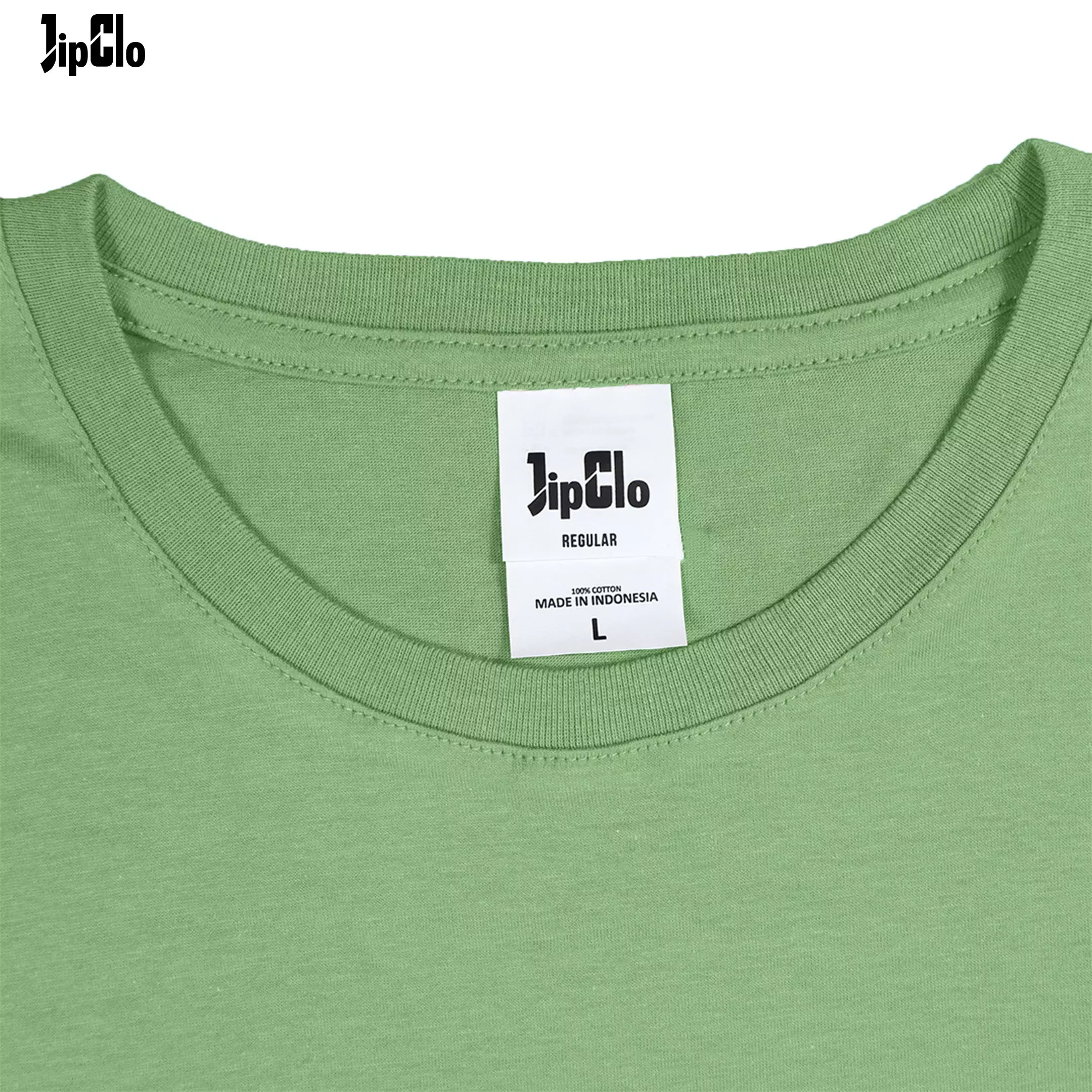 Jual Jipclo Jipclo Kaos Polos Basic O-Neck T-Shirt Cotton 30s Sage ...