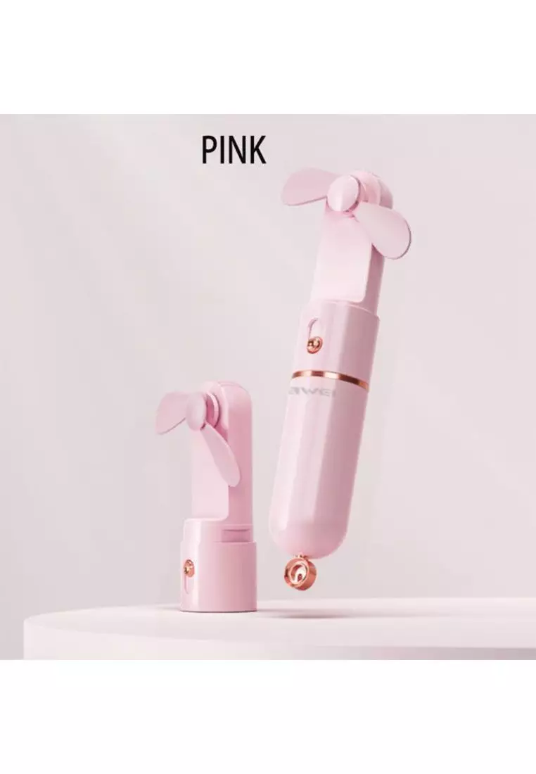 Buy Latest Gadget Awei F32 Rechargeable Fan – Pink 2024 Online | ZALORA ...
