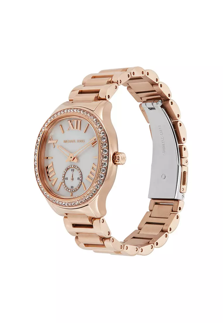 Buy MICHAEL KORS Sage Rose Gold Stainless Steel Watch MK4806 2024 ...