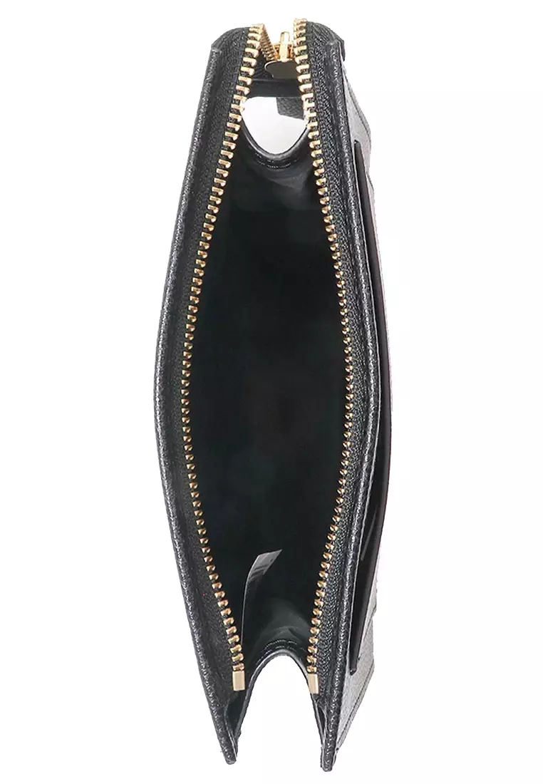 Buy Marc Jacobs The Grind Leather Cosmetic Pouch In Black S202L01PF22 ...