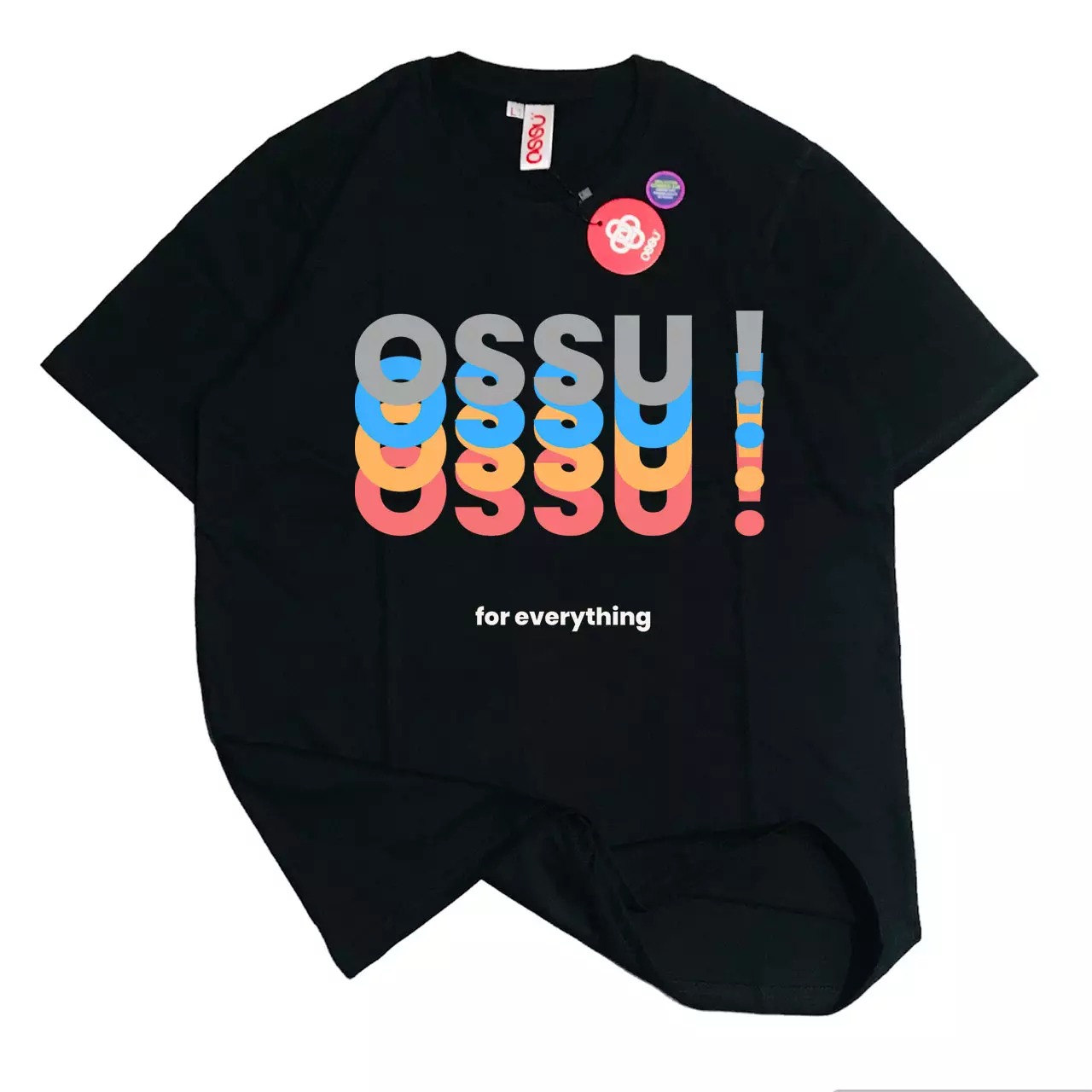 Jual Ossu Ossu For Everithing Black Tshirt Original 2025 | ZALORA Indonesia