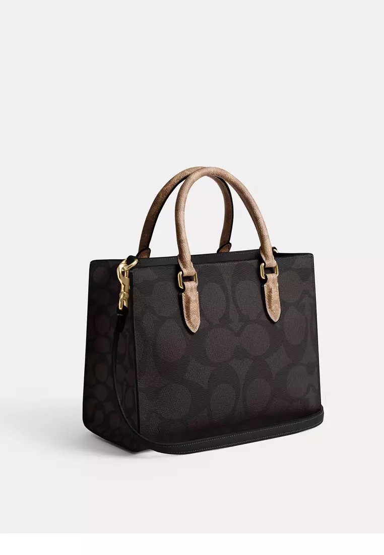 網上選購 Coach Maggie Small Tote Bag In Blocked Signature Canvas 2025 系列 ...