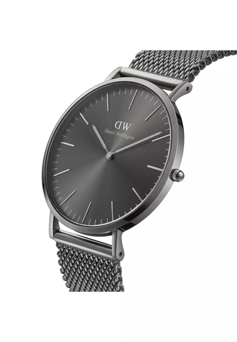 Jual Daniel Wellington Classic 40mm Anthracite Grey Sunray Dial Watch ...