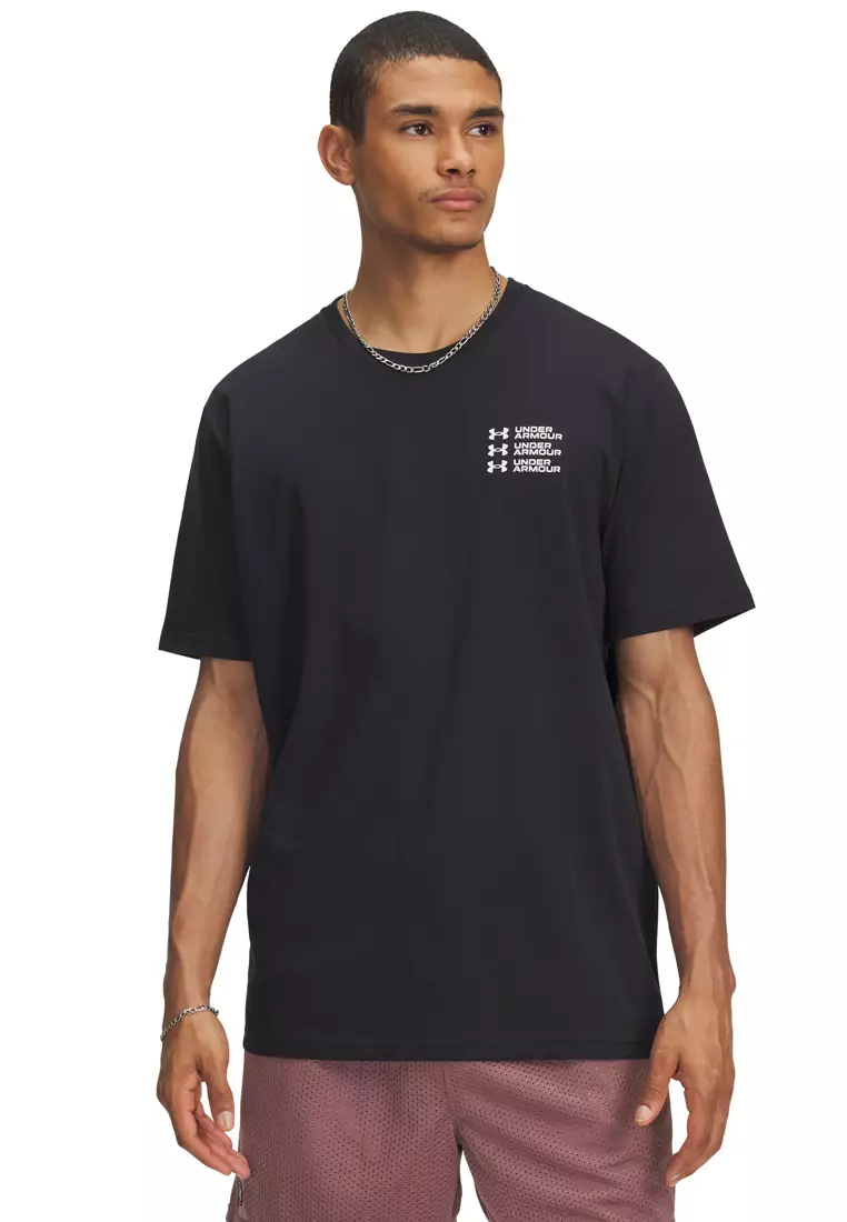 Buy Under Armour Triple Stack Left Chest Logo Short Sleeves T-Shirt ...