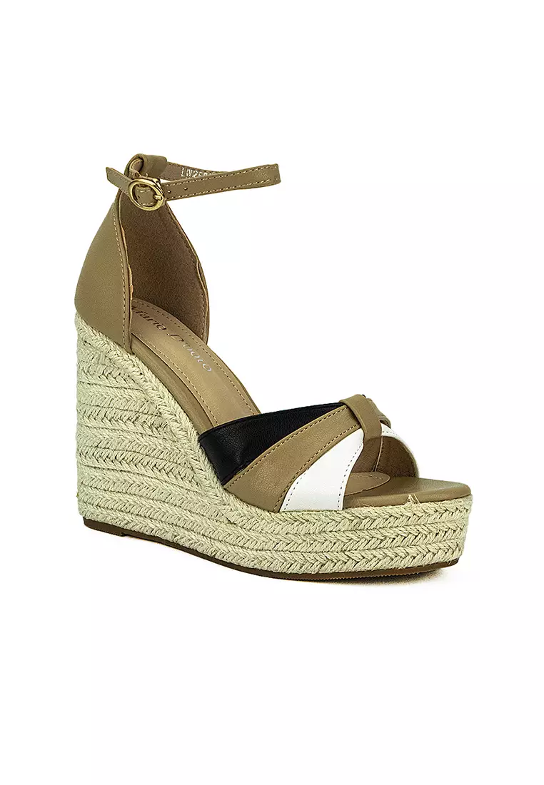 Buy Mario D' boro Runway Women's Wedge Sandals LW 25231 Beige C36 2025 ...