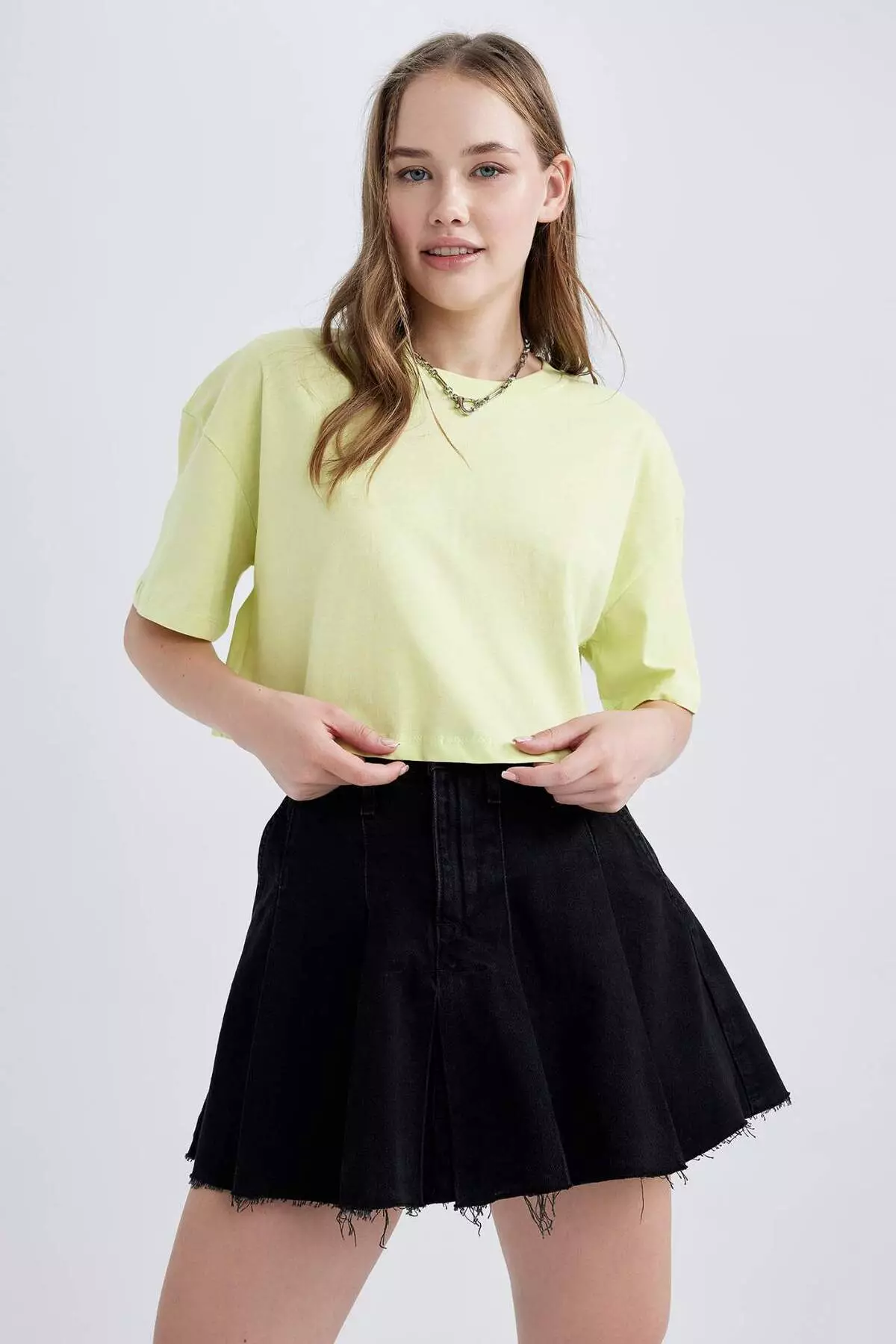 Jual DeFacto Coool Oversize Wide Fit Cotton Short Sleeve T-Shirt ...