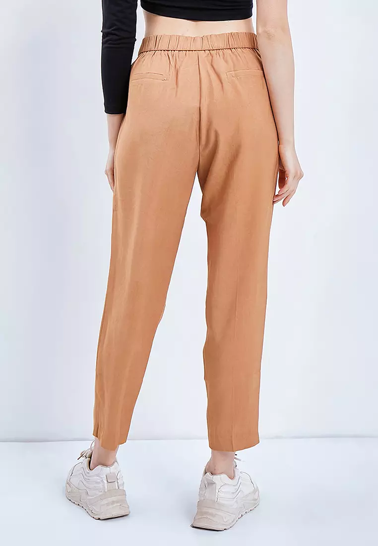 Jual Odiva Woman TAPERED PANTS - BROWN Original 2025 | ZALORA Indonesia