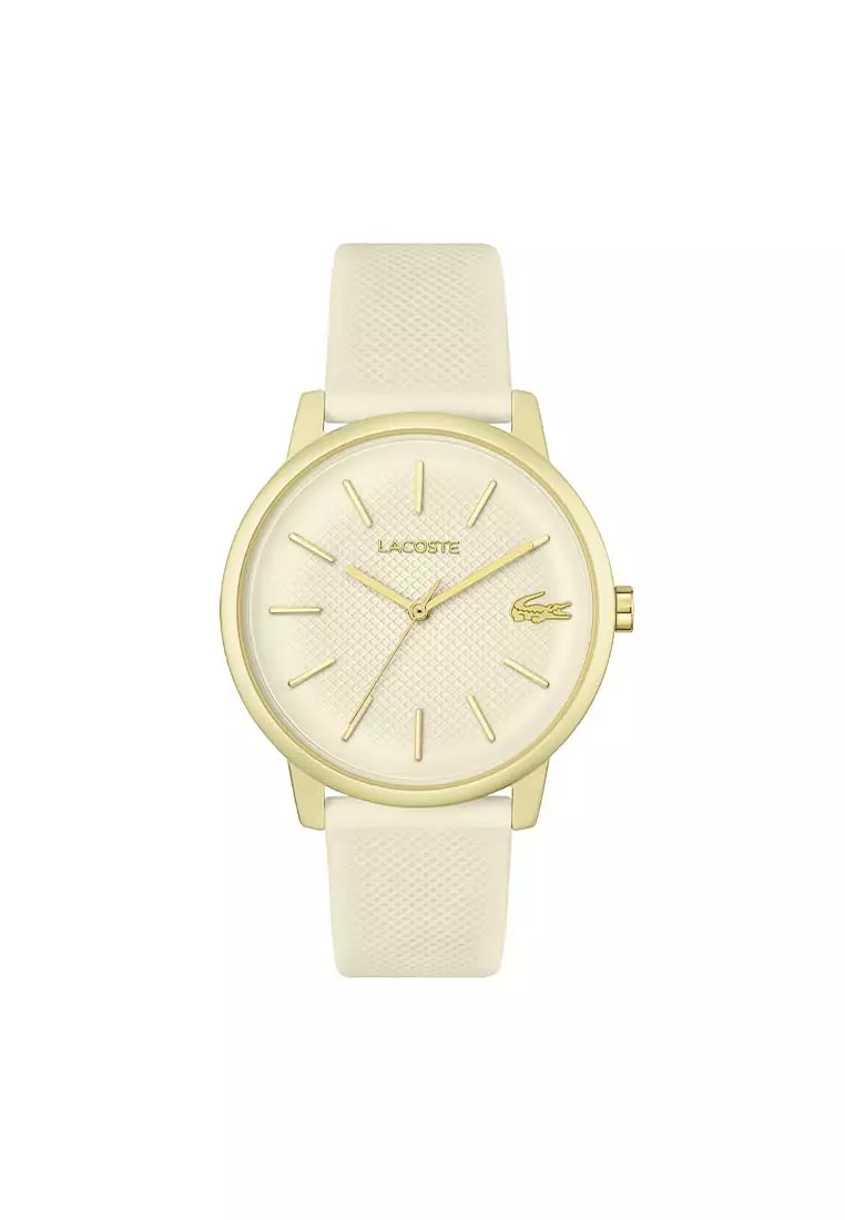 Buy Lacoste Men's 12.12 Move Beige Silicone Analog Watch LAW-2011239 ...
