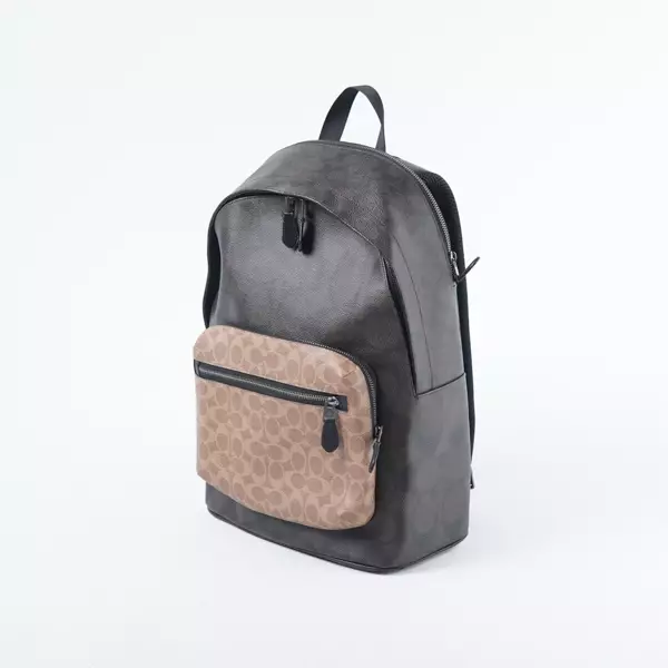 Jual Coach Tas COACH WEST BIG MONOGRAM MULTI BEIGE DARK BROWN ZIP ...