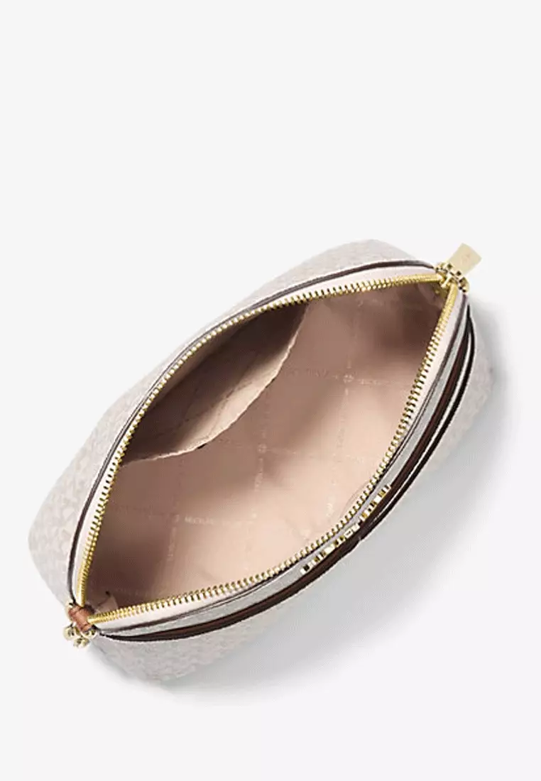 Buy Michael Kors Jet Set Travel Medium Logo Dome Crossbody Bag 2025 ...