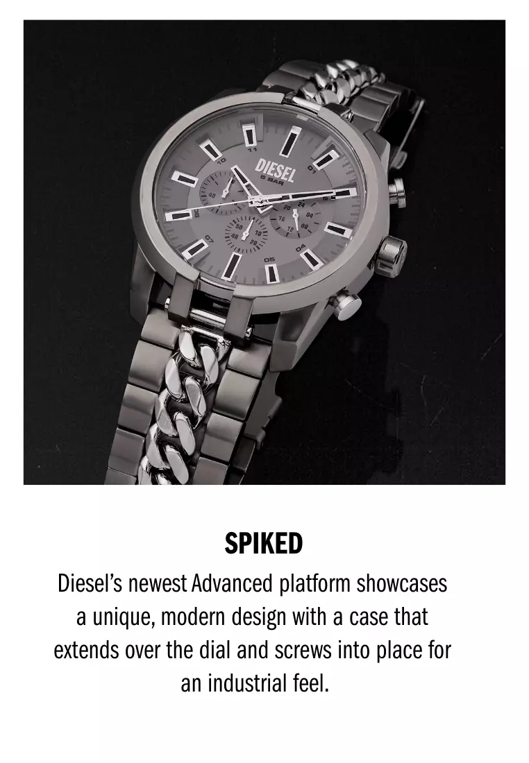 Buy Diesel Spiked Watch DZ4629 Online | ZALORA Malaysia