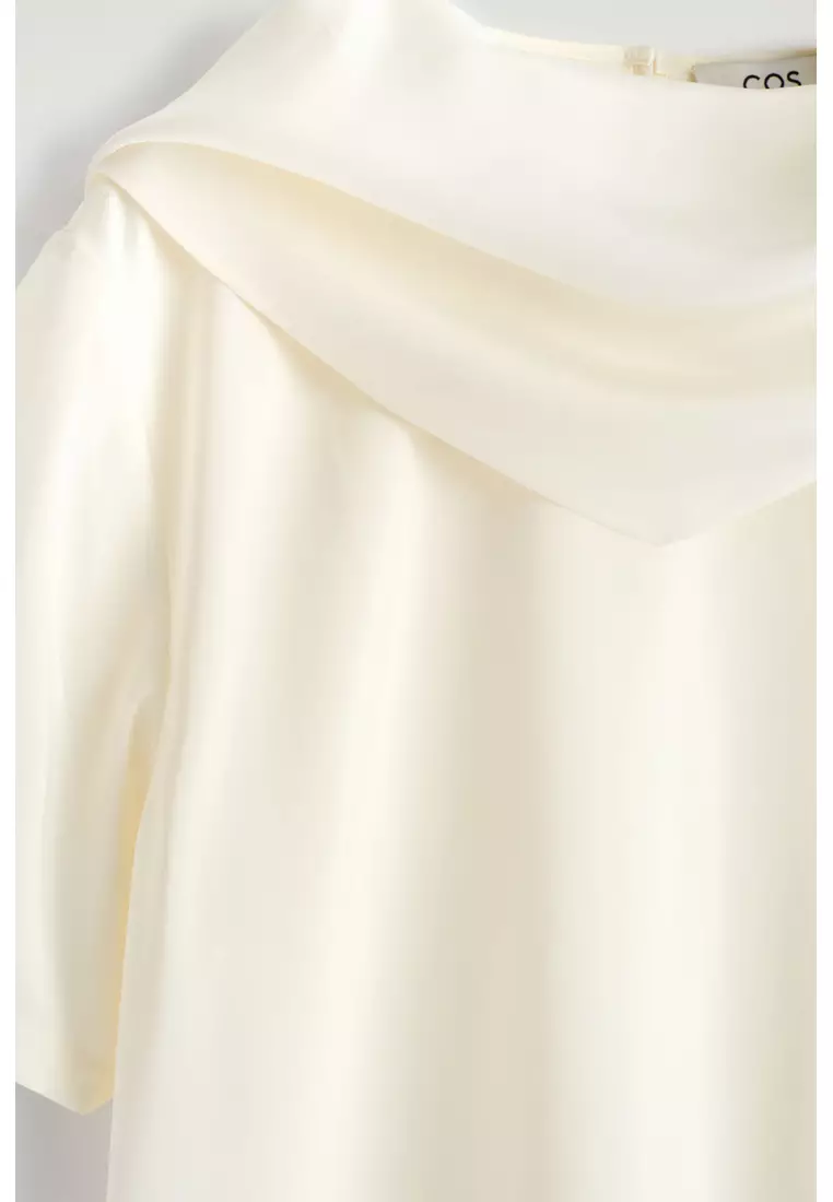 Buy COS DRAPED SCARF-DETAIL TOP 2026 Online | ZALORA