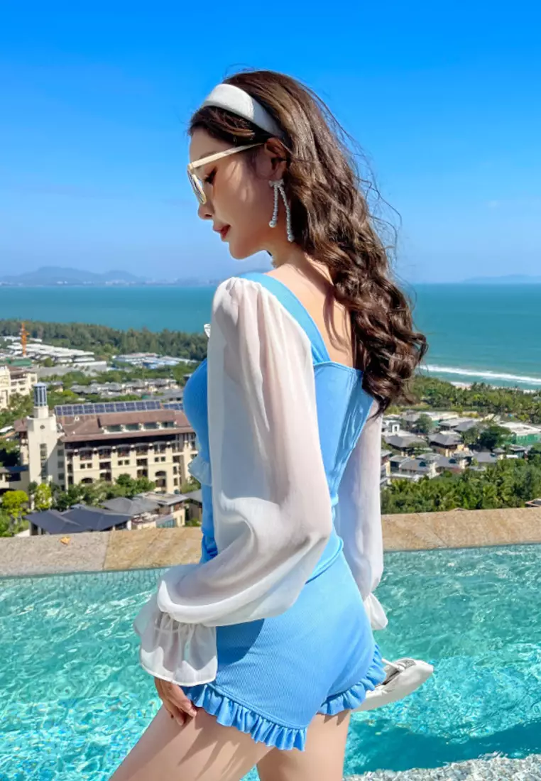 Zitique European Swimsuit Blue 2025 Buy Zitique Online Zalora Hong Kong