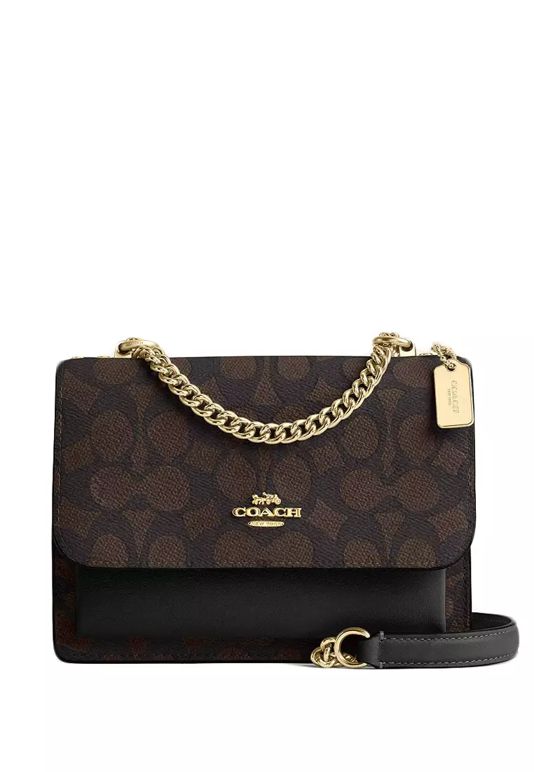 Buy Coach Mini Klare Crossbody Bag In Signature Canvas - Walnut Black ...