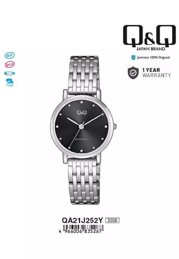 Jual Q&Q Q&Q QNQ QQ Original Watch Jam Tangan Wanita Stainless Band ...