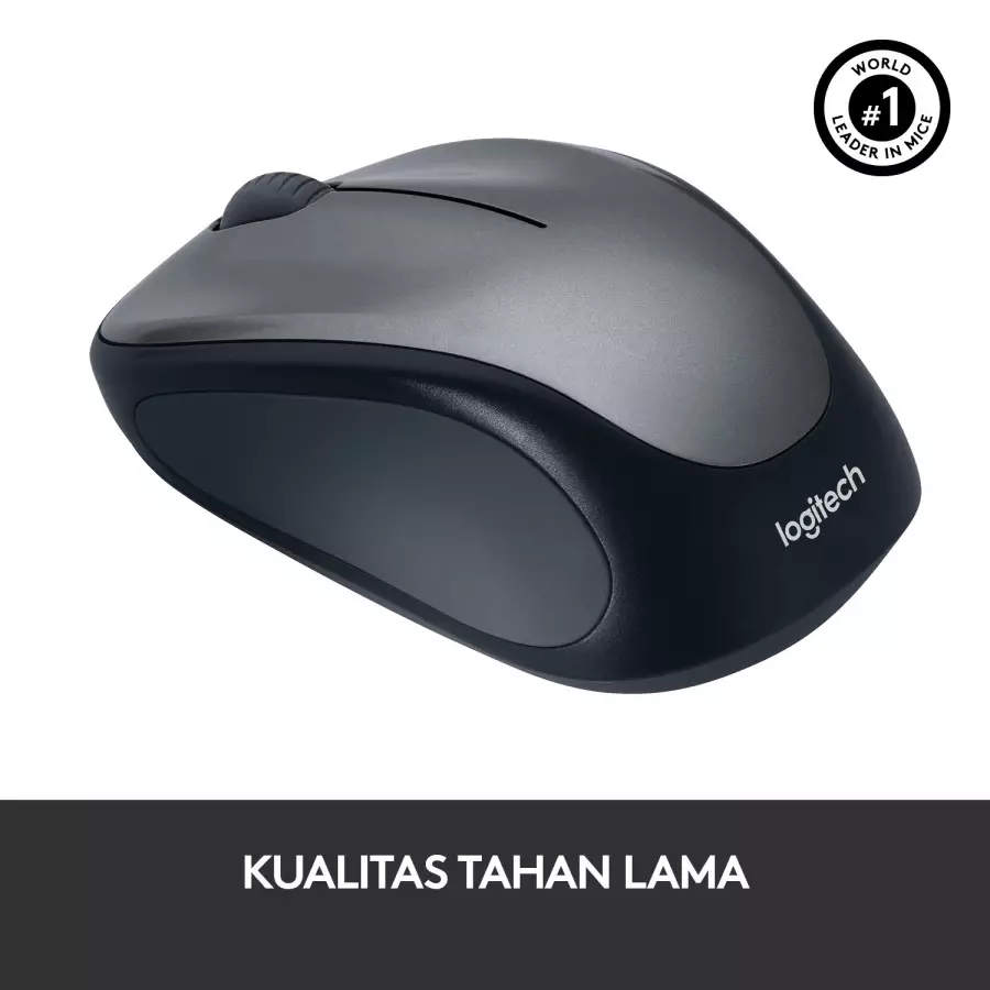 Jual Logitech Logitech M235 Mouse Wireless Grip Karet Nyaman - Blue ...