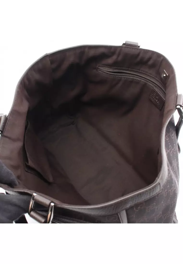 Buy Gucci Pre-Loved Gucci Abby GG pattern Shoulder bag tote bag canvas ...