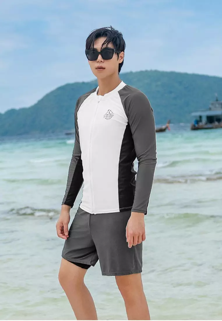 Buy LYCKA LLL3072 Korean Style Men Rash Guard 3-Pieces Set Multi 2025 ...