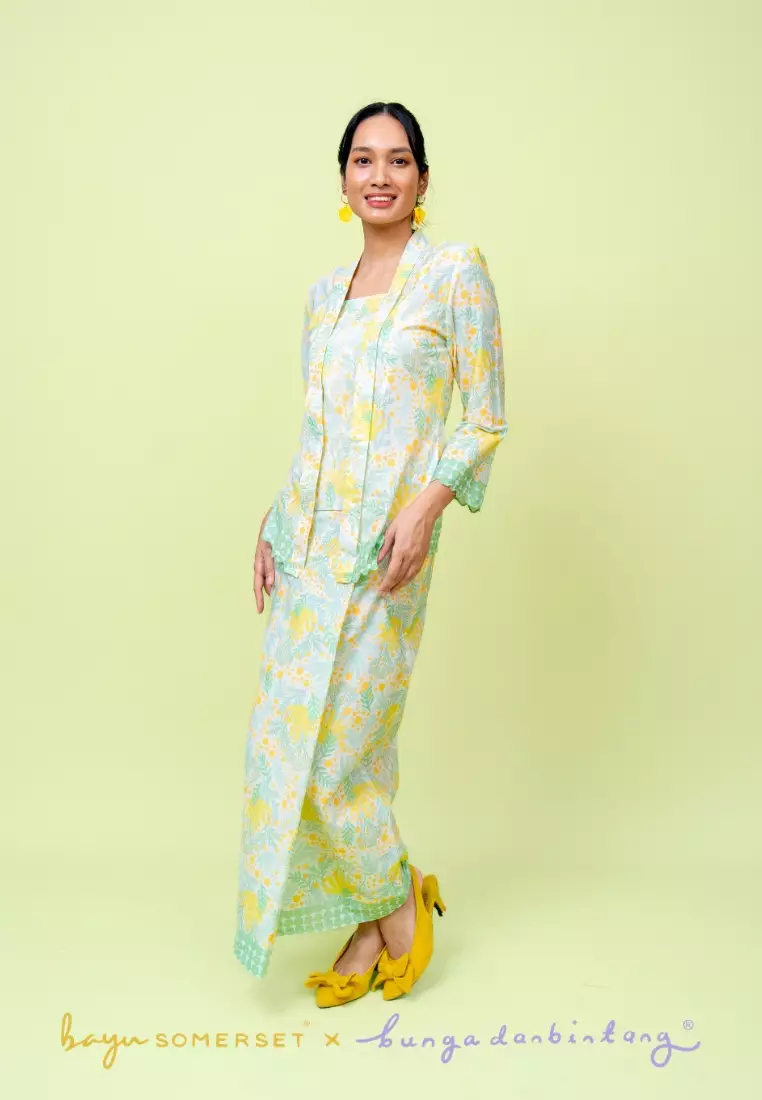 Buy Bayu Somerset Bayu Somerset Agnes Kotabaru Kebaya - Murni Green ...