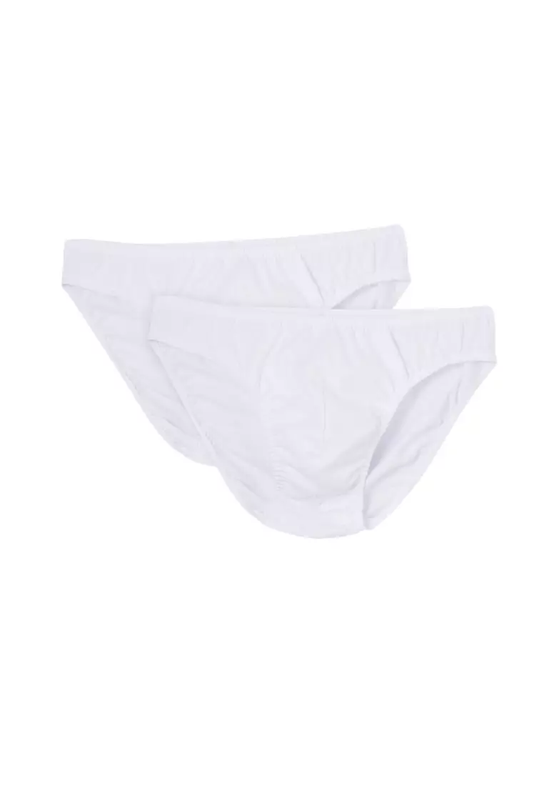 Buy DAGİ 2-Pack White Basic Slip, Solid Tone, Regular Fit, Underwear ...