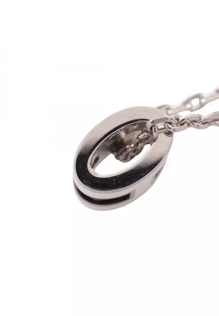 網上選購 Hermès Pre-Loved Hermès MINI POP H Mini Pop H necklace Silver ...