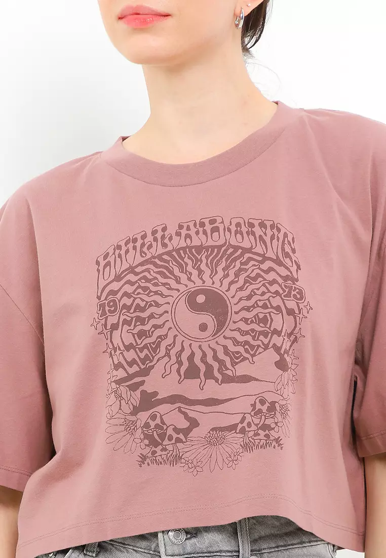 Jual Billabong Two Tone Crop Tee Original 2025 | ZALORA Indonesia