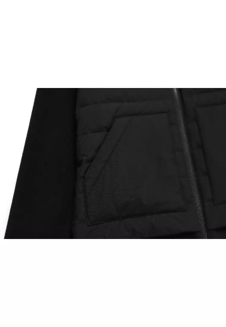 National Geographic Women's PUFFIN Micro Fleece Woven Mixed Hooded Zip ...