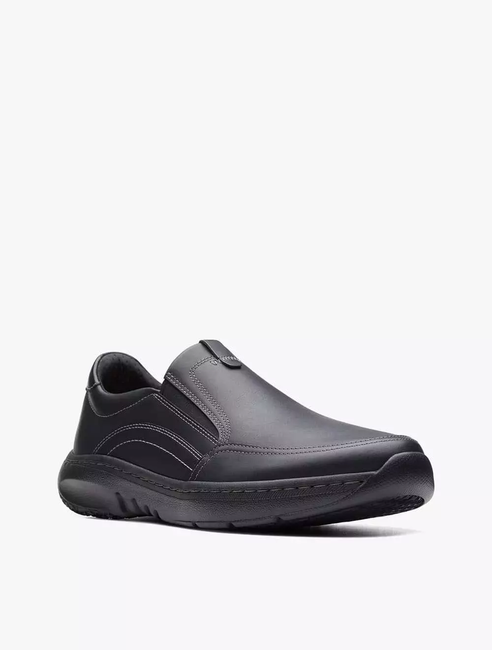Jual CLARKS Clarks Pro Step Men's Slip On- Black Leather Original 2025 ...